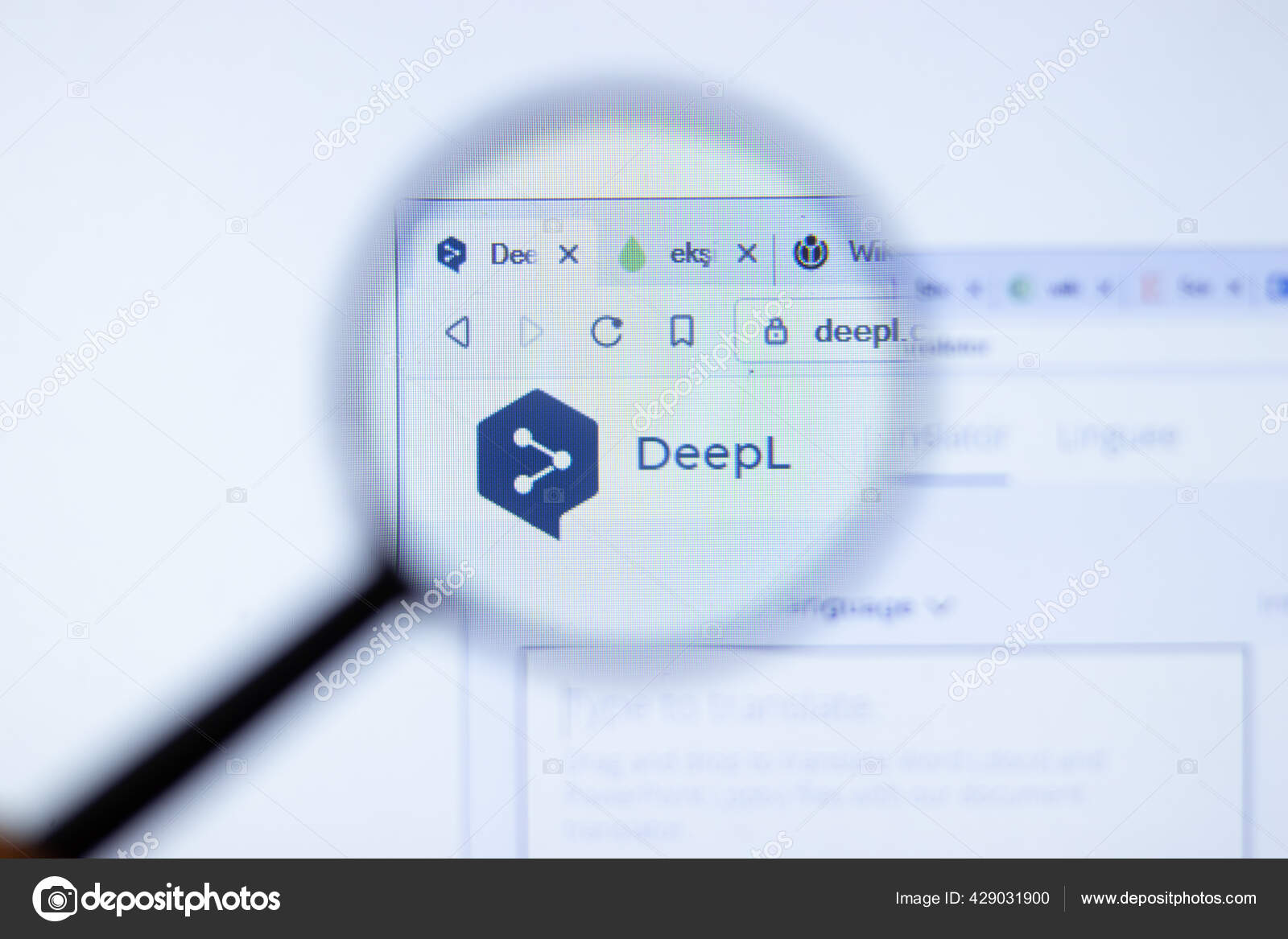 New York Usa September 2020 Deepl Deepl Com Company Website — Stock ...