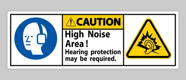 Ear Protection Sign Vector