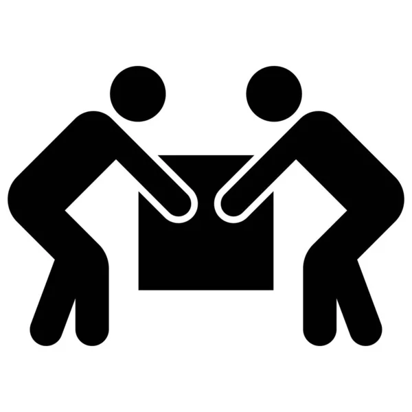Man lifting box Vector Images | Depositphotos