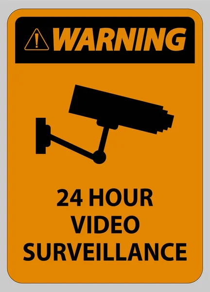 Security notice This Area is Under 24 Hour Video Surveillance Sign on ...