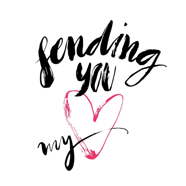 Sending you love Vector Art Stock Images | Depositphotos