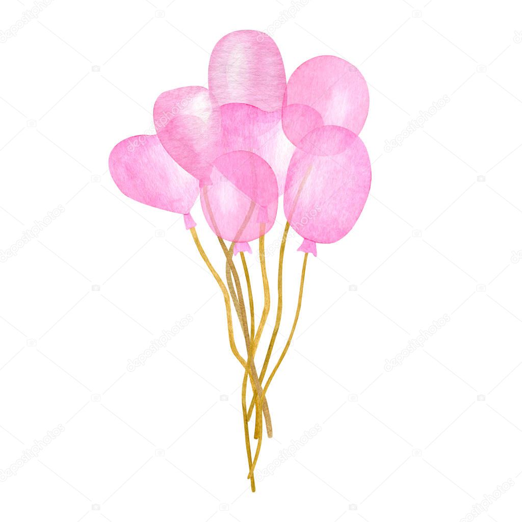 Palloncini Rosa Clipart