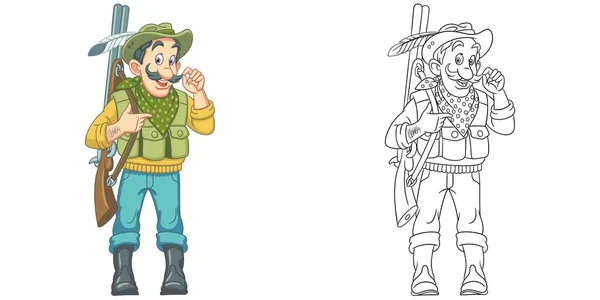 Coloring Page Boy Scout Line Art Drawing Kids Activity Coloring Stock ...