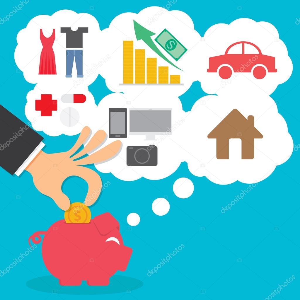 Ahorro Vector de stock #53151093 de ©Pornthep