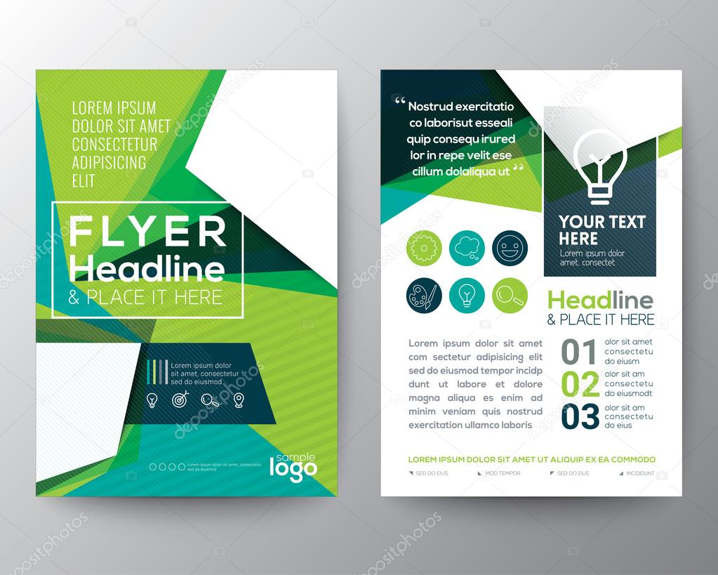Abstract Triangle shape Poster Brochure Flyer design Layout — Stock ...