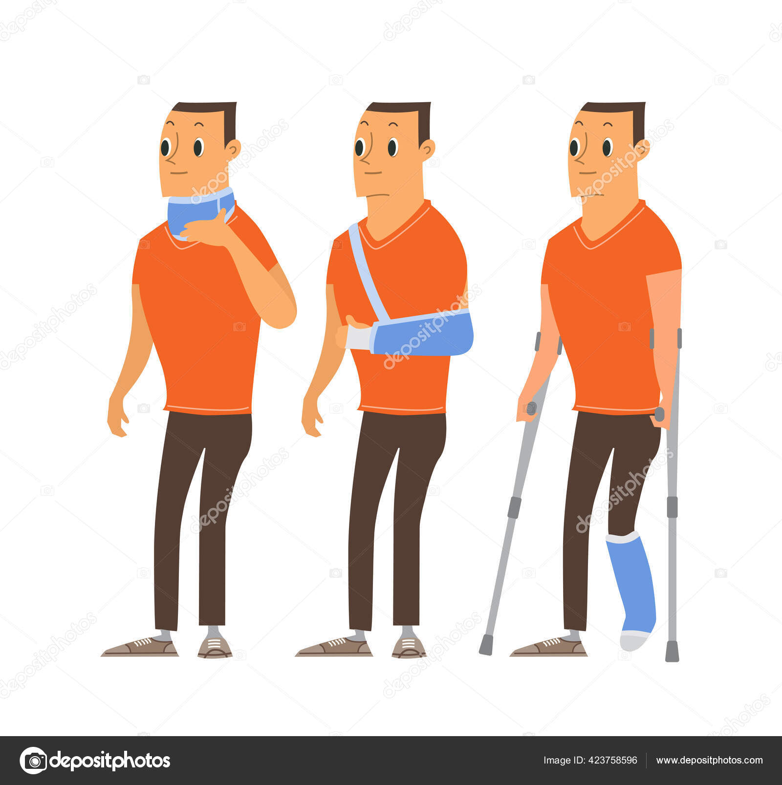 Broken Arm Cast Cartoon