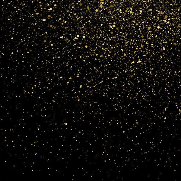 Gold Glitter Texture Isolated Black Amber Particles Color Celebratory ...