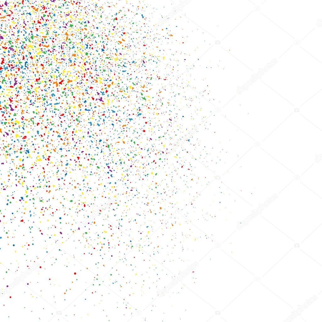 Colorful explosion of confetti. Colorful grainy texture vector. Stock ...