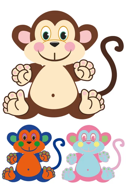Monos infantiles imágenes de stock de arte vectorial | Depositphotos