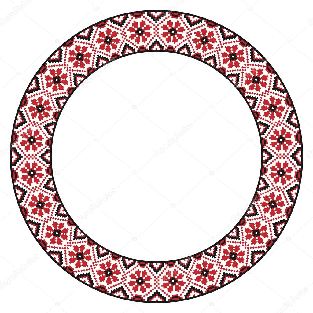 Traditional Slavic round embroidery Stock Vector Image by ©Lawkeeper ...
