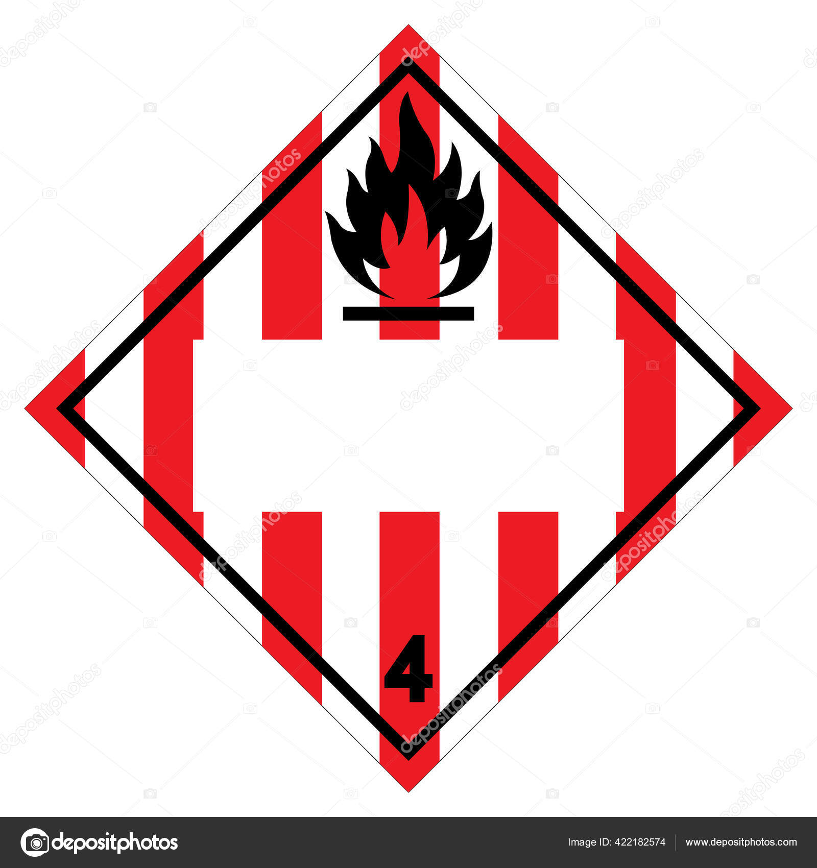 Flammable Solid Symbol