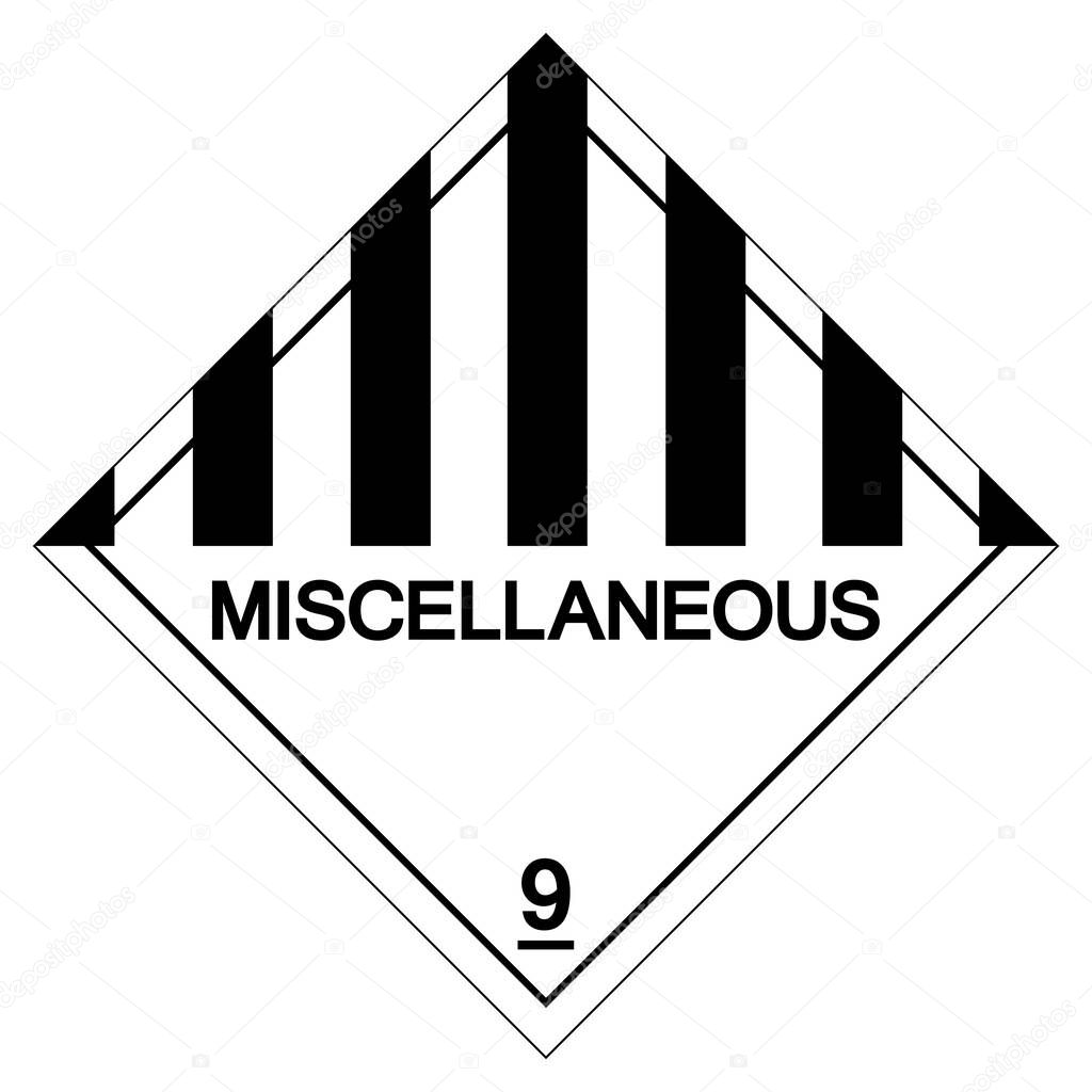 Miscelánea Signo de símbolo, ilustración vectorial, aislar en la ...