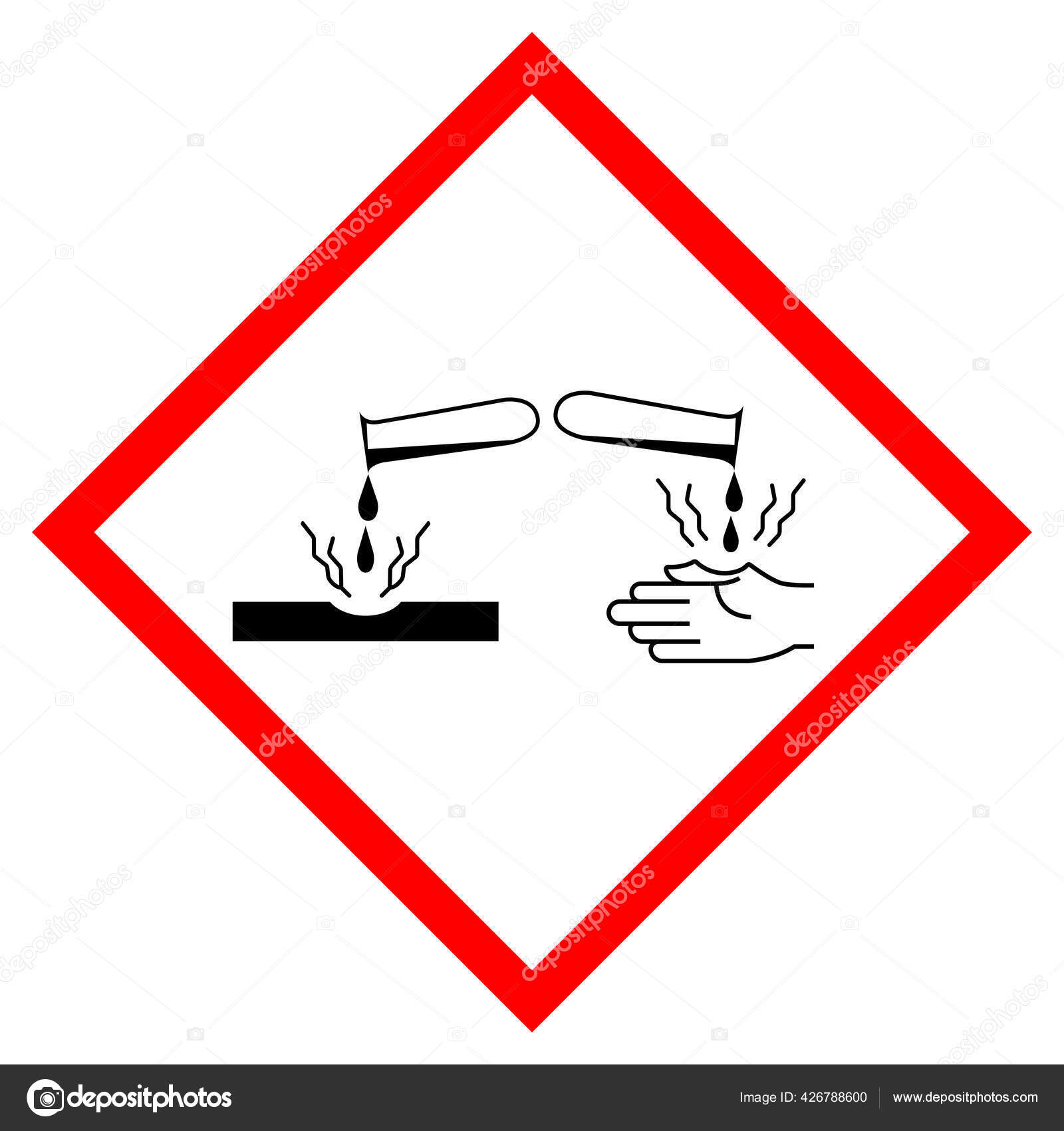 Corrosive Symbol Vector Free