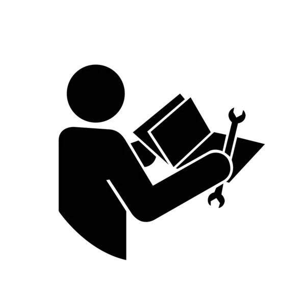 Read Technical Manual Before Servicing Symbol Sign, Vector Illustration ...