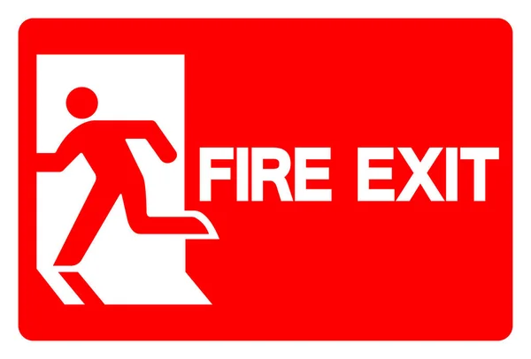 Fire Exit Symbol Sign, Vector Illustration, Isolate On White Background ...