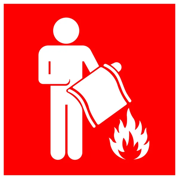 Fire Blanket Symbol Sign Vector Illustration Isolate White Background ...