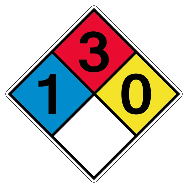 NFPA 704 1-3-0-0 Signo de s mbolo, ilustraci n vectorial, aislamiento en la etiqueta de fondo ...