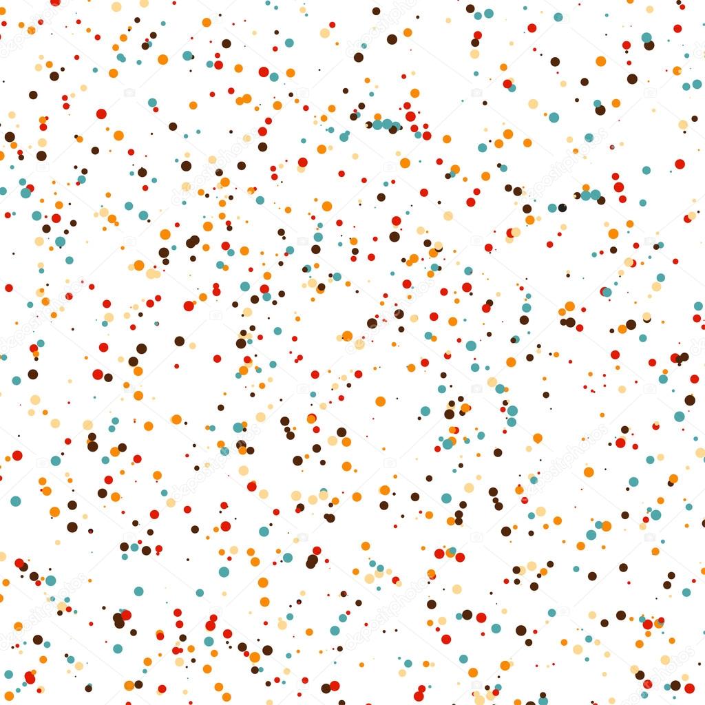 Vector multicolored chaotic points pattern. Modern stylish texture ...