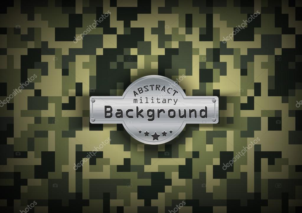 Camouflage military pixel art pattern background. Vector illustration ...