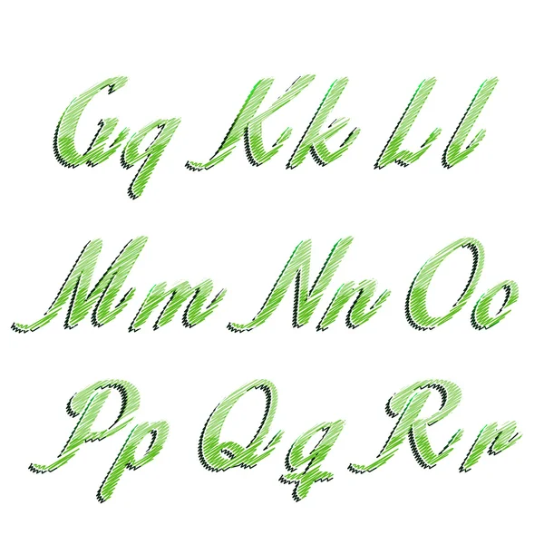 Vector Calligraphy Alphabet. Exclusive Floral Letters. Decorative ...