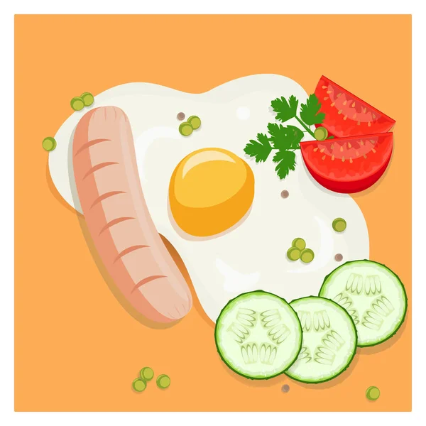 Scrambled Eggs And Sausage Clip Art