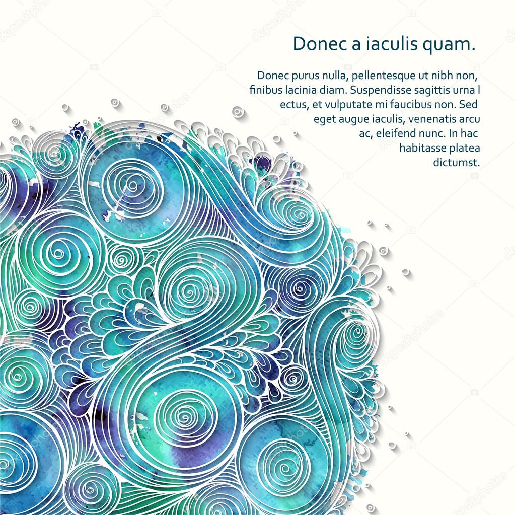 Doodle 3D White Paper Pattern. — Stock Vector © JuliaSnegireva #68355901