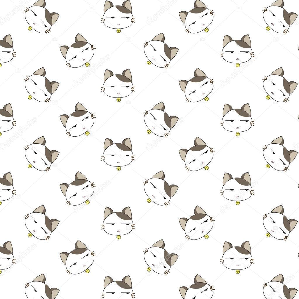Cute Cartoon Cats Pattern. Stock Vector by ©doraclub 87428958