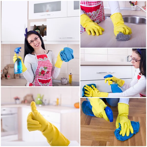 House cleaning collage Stock Photos, Royalty Free House cleaning ...