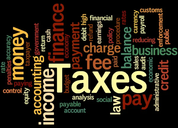 Income Tax, word cloud concept 2 — Stock Photo © kataklinger #100865118