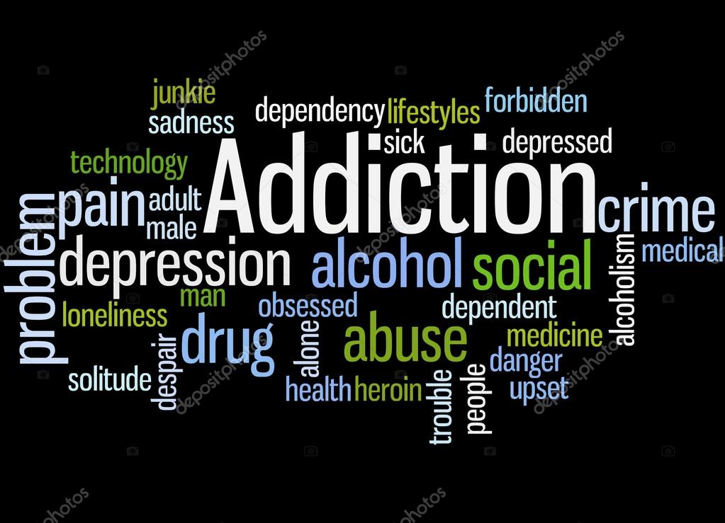 Addiction, word cloud concept 5 — Stock Photo © kataklinger #102540130