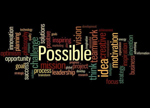 Possible, word cloud concept 5 — Stock Photo © kataklinger #105648554