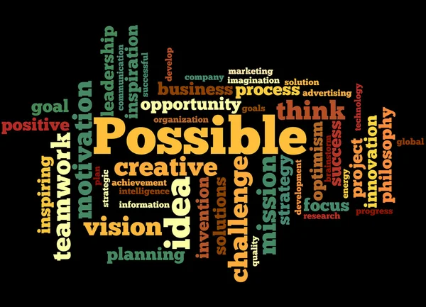 Possible, word cloud concept 5 — Stock Photo © kataklinger #105648554