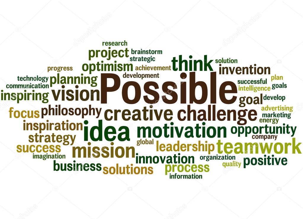 Possible, word cloud concept 5 — Stock Photo © kataklinger #105648554