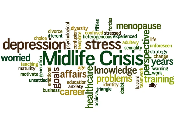 Midlife crisis, word cloud concept 9 — Stock Photo © kataklinger #108422744