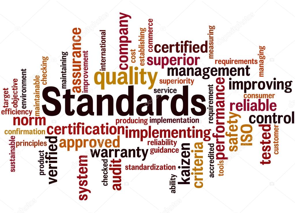 Standards, word cloud concept Stock Photo by ©kataklinger 110426570