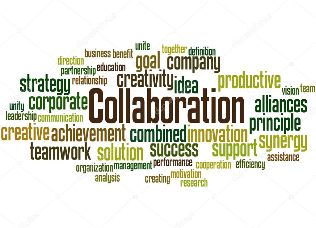 Collaboration, word cloud concept 2 — Stock Photo © kataklinger #119069904