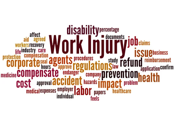 Work Injury, word cloud concept 4 — Stock Photo © kataklinger #125645626