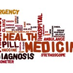 MEDICINE. Word collage on black background Stock Vector Image by ...