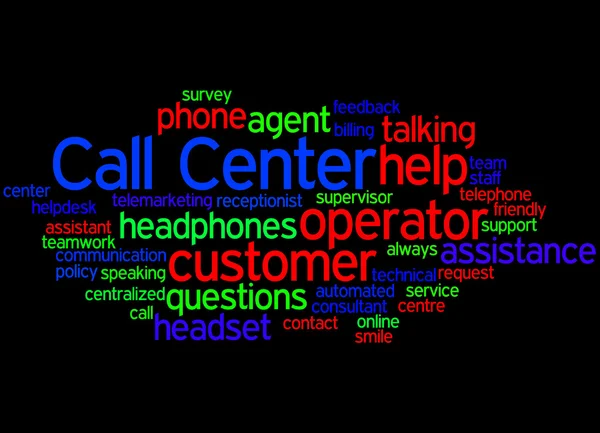 Call Tracking Marketing Technology Word Cloud Concept Black Background ...