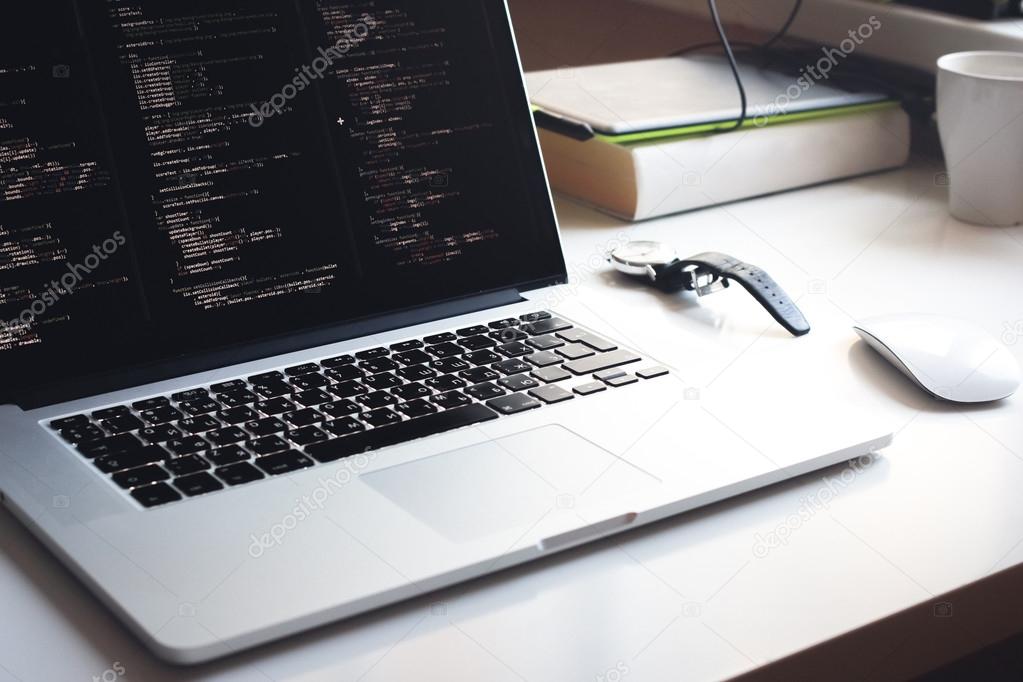 Js code on laptop screen, web development Stock Photo by ©timkaekler ... Js code on laptop screen, web development Stock Photo by ©timkaekler ...