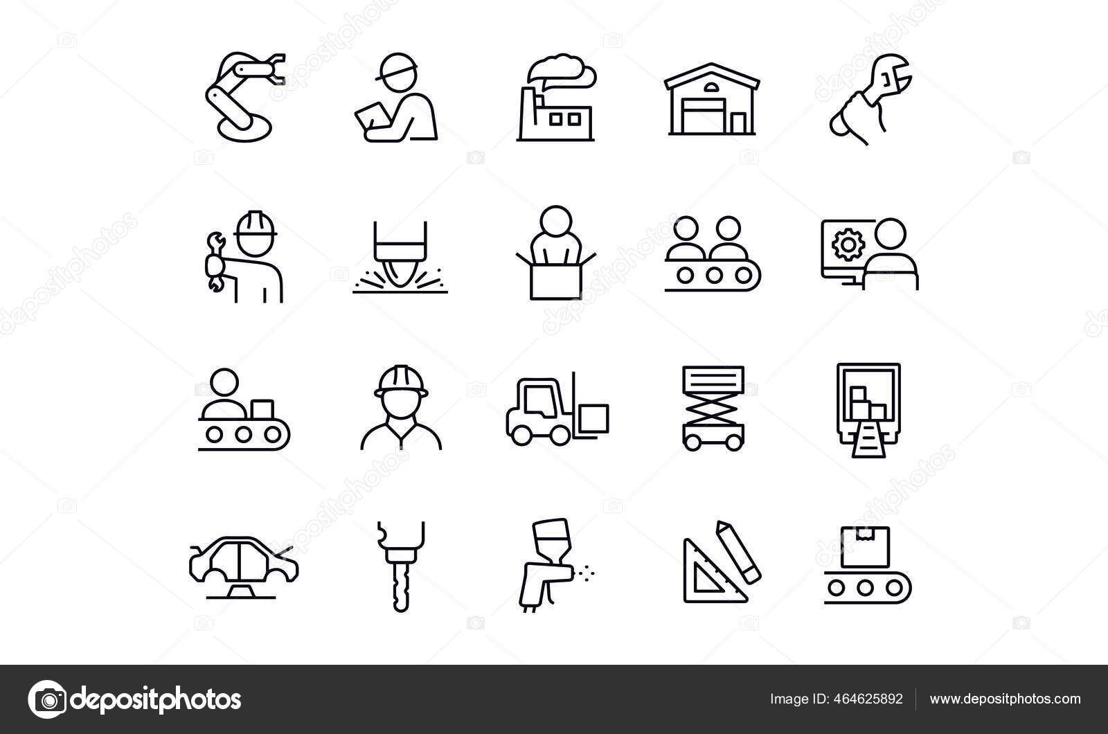 Manufacturing Icons Vector Design Stock Vector Image by ©medtazi2000 ...
