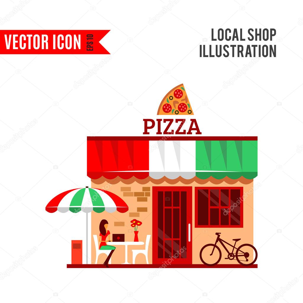 Cartoon Pizza Parlor