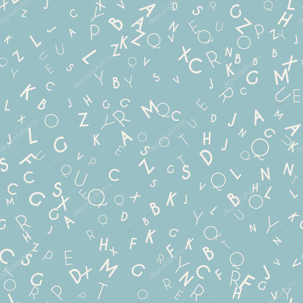 Random letters seamless pattern Stock Vector Image by ©Kannaa #103757200