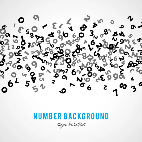 Abstract math number background. Vector illustration Stock Vector Image ...
