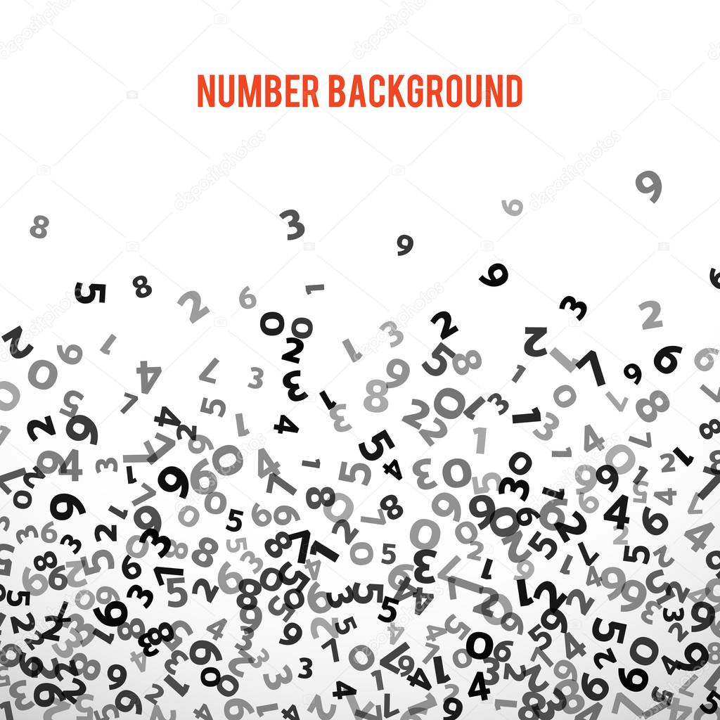 Abstract math number background. Vector illustration Stock Vector by ...