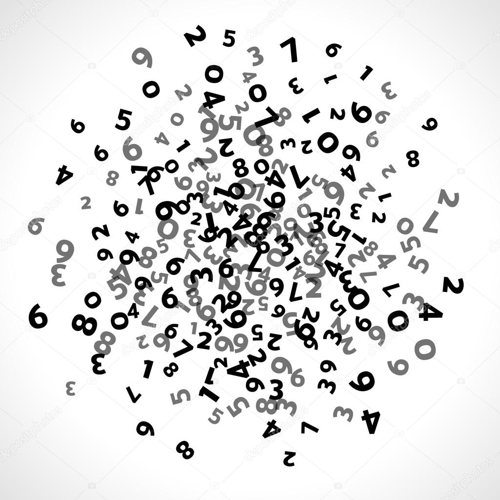 Abstract math number background. Vector illustration Stock Vector Image by ©Kannaa #110125914