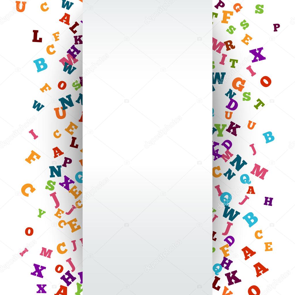 Abstract black alphabet ornament frame isolated on white background ...