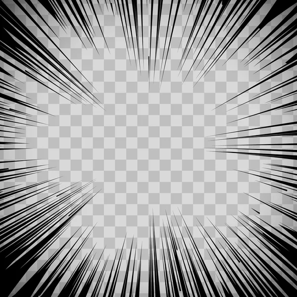 Manga comic book flash explosion radial lines background. Stock Vector ...