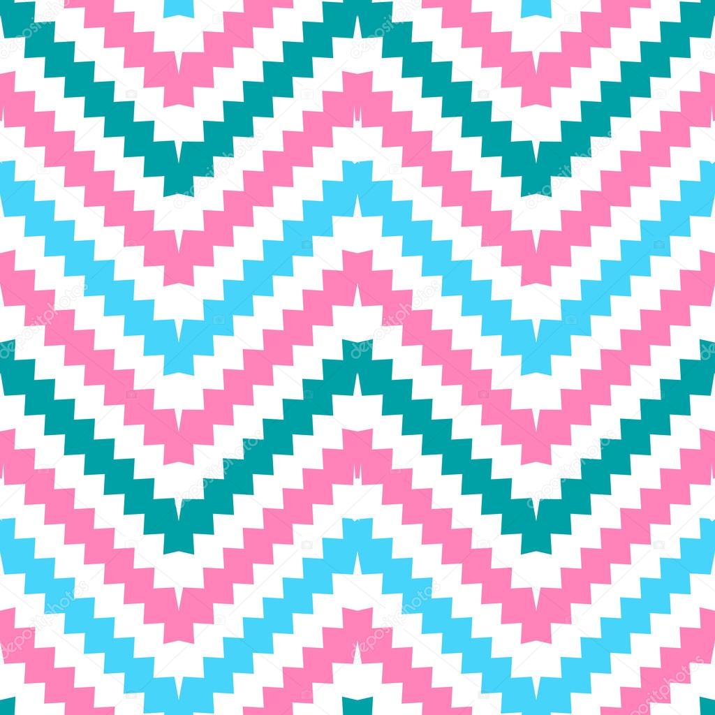 Cute Blue Chevron Patterns