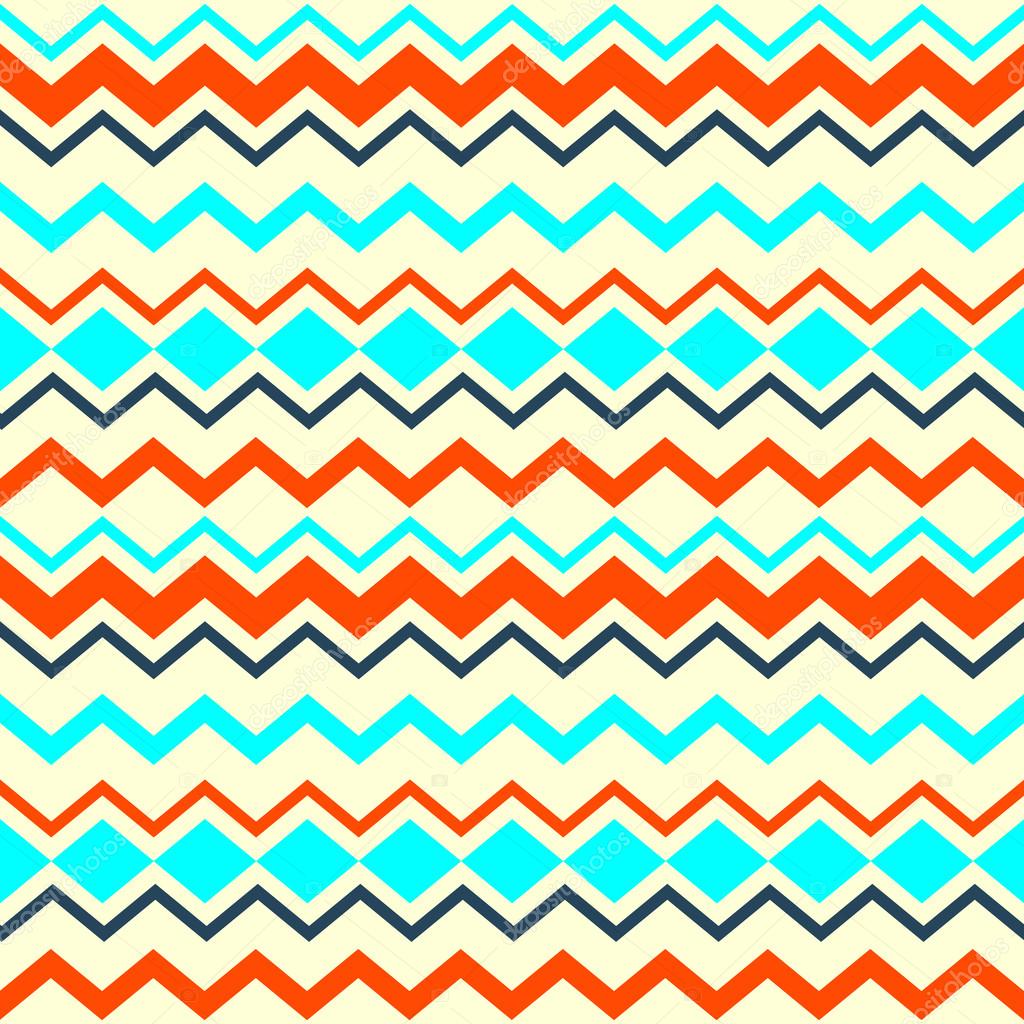 Ethnic tribal zig zag seamless pattern. Vector illustration — Stock ... Ethnic tribal zig zag seamless pattern. Vector illustration — Stock ...